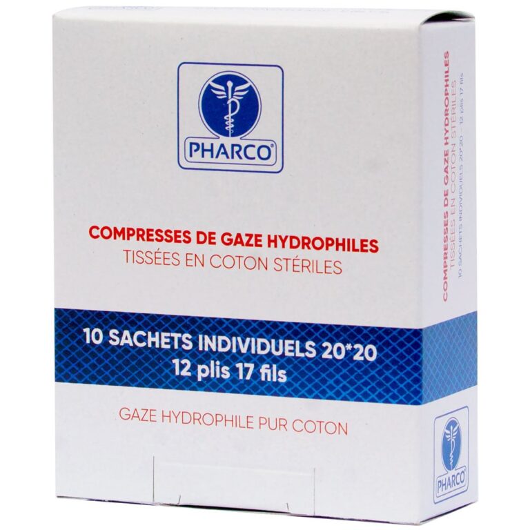 Compresse Stérile 20 x 20 Pharco – Au Meilleur Prix Maroc